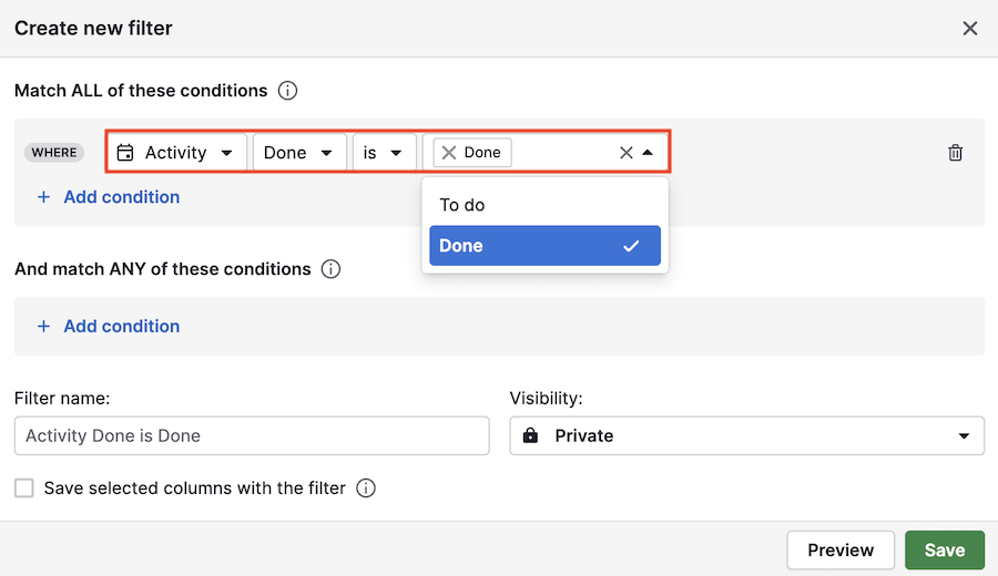 How can I see done activities? - Knowledge Base | Pipedrive
